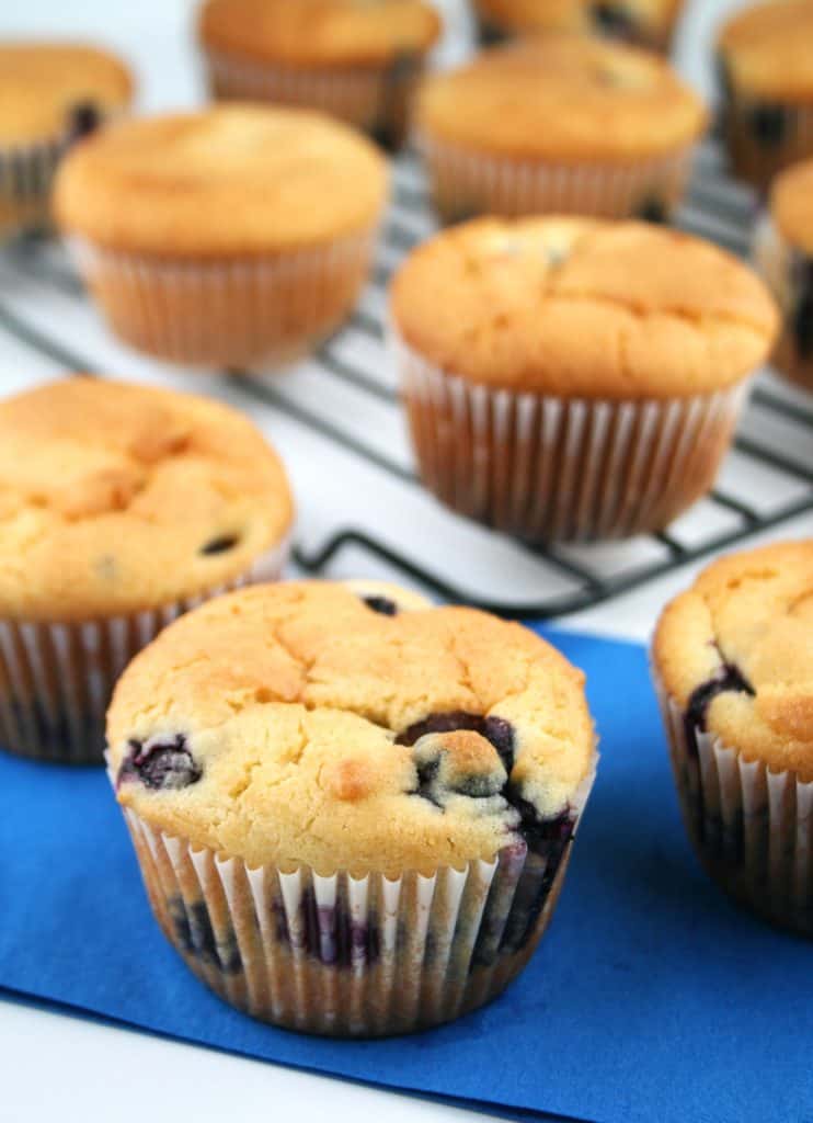 Gluten Free Lemon-Blueberry Muffins - Mom Loves Baking