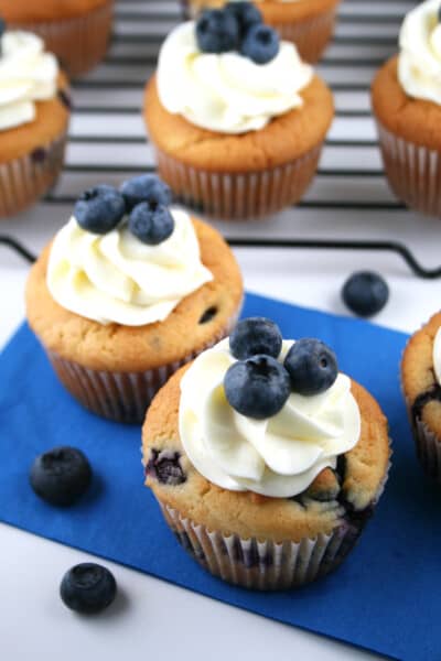 Gluten Free Lemon-Blueberry Muffins - Mom Loves Baking