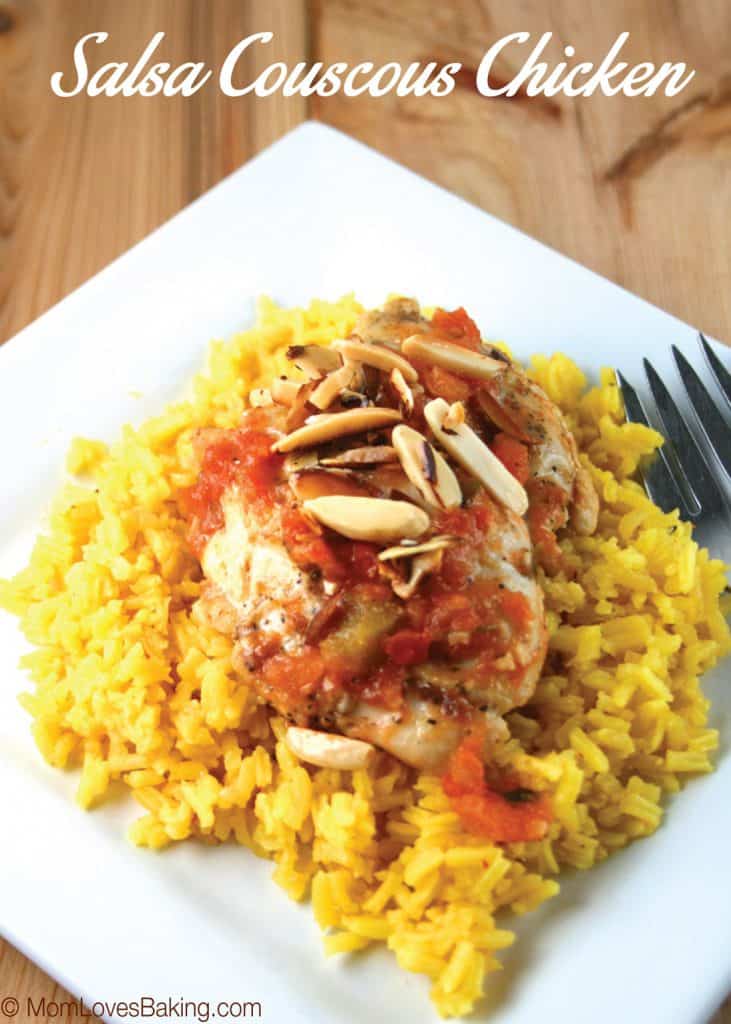 Salsa Couscous Chicken - Mom Loves Baking