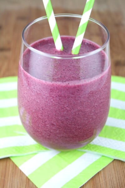 Purple Power Protein Smoothie - Mom Loves Baking