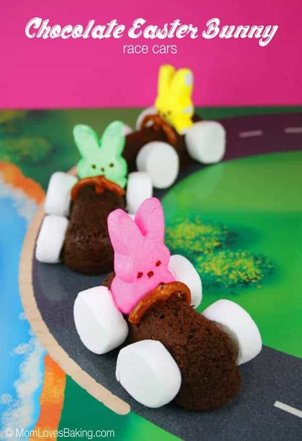 Chocolate Easter Bunny Race Cars - Mom Loves Baking