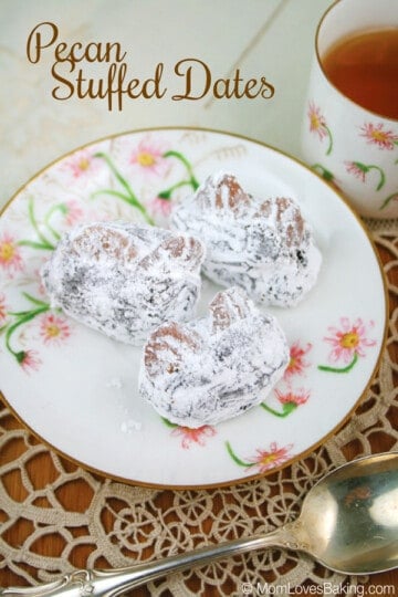 Pecan Stuffed Dates - Mom Loves Baking