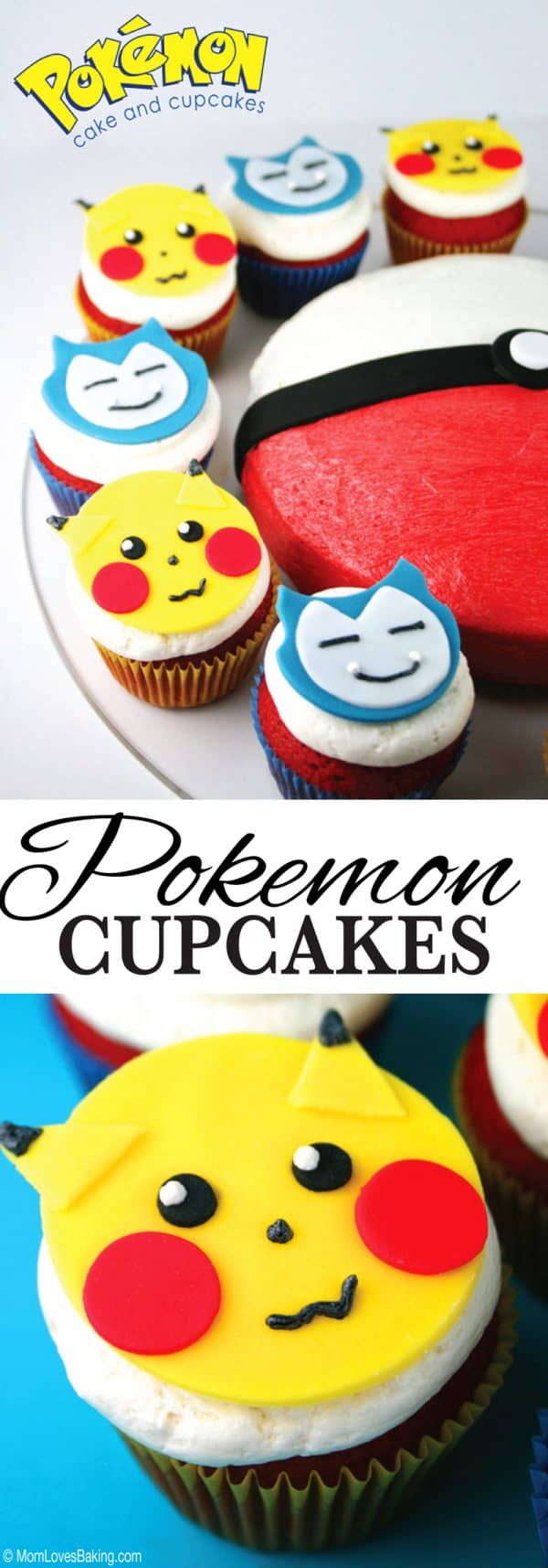 Pokémon Cake and Cupcakes - Mom Loves Baking