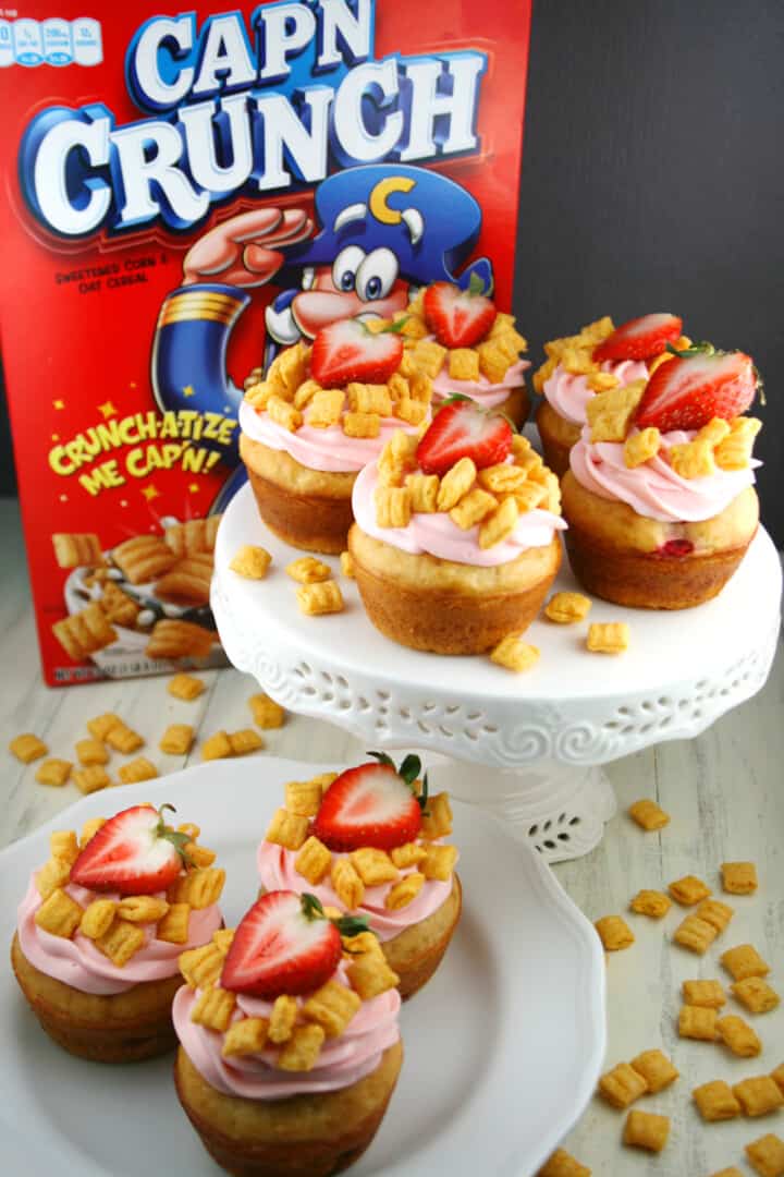 Cap'n Crunch Pancake Muffins - Mom Loves Baking
