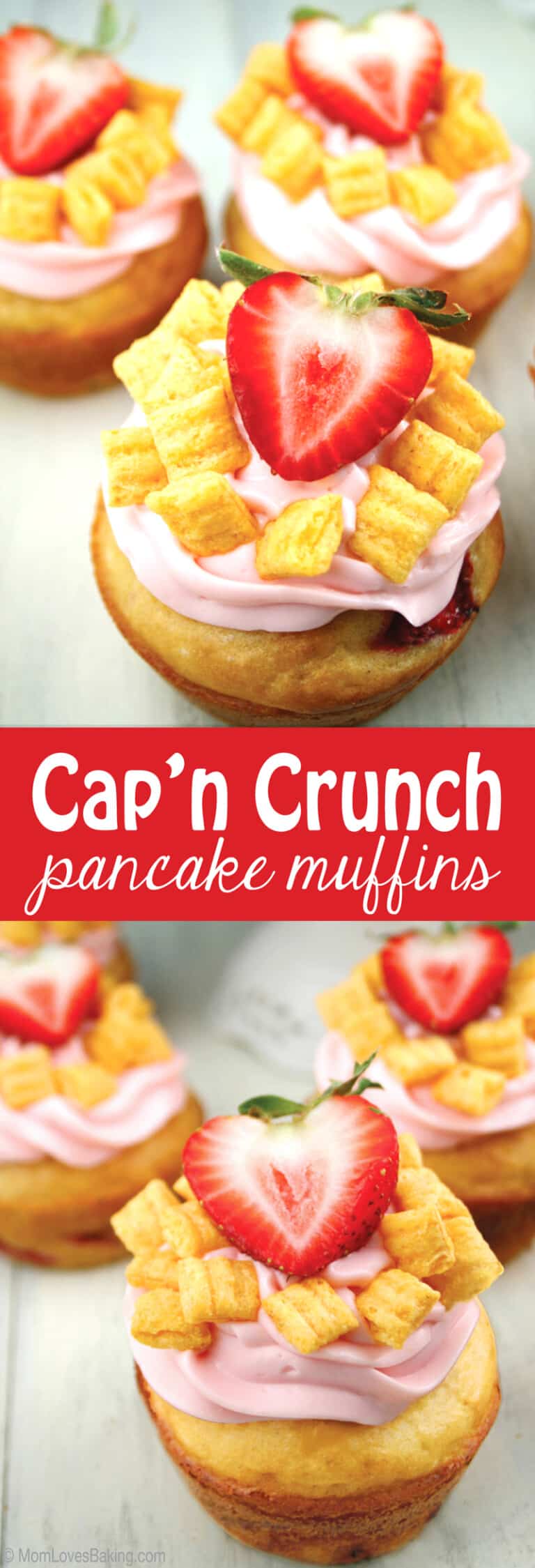 Cap'n Crunch Pancake Muffins - Mom Loves Baking
