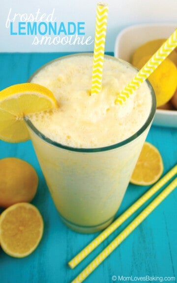 Frosted Lemonade Smoothie - Mom Loves Baking