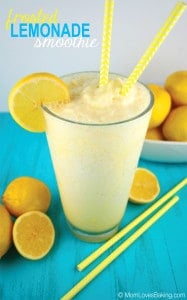 Frosted Lemonade Smoothie - Mom Loves Baking
