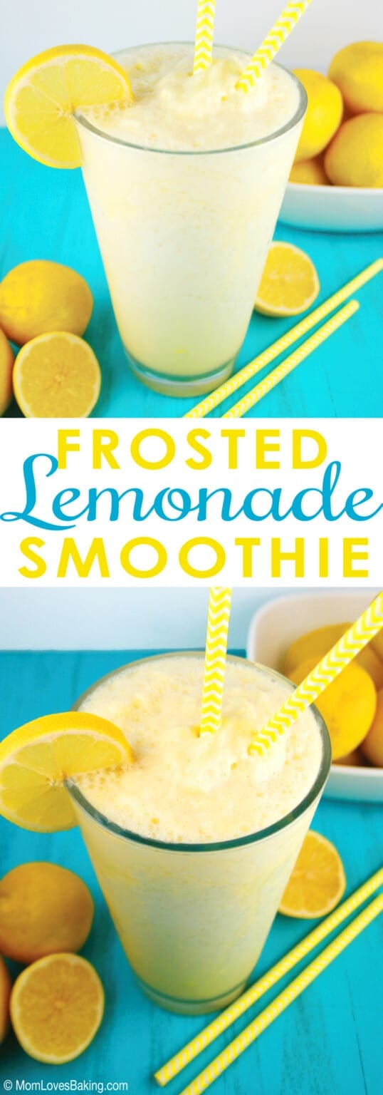 Frosted Lemonade Smoothie - Mom Loves Baking