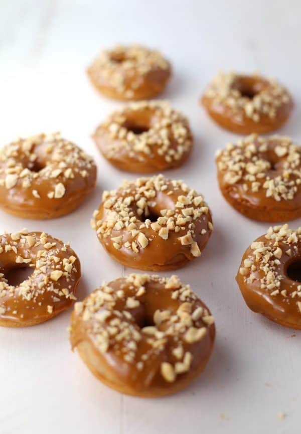 Homemade Caramel Apple Donuts - Mom Loves Baking