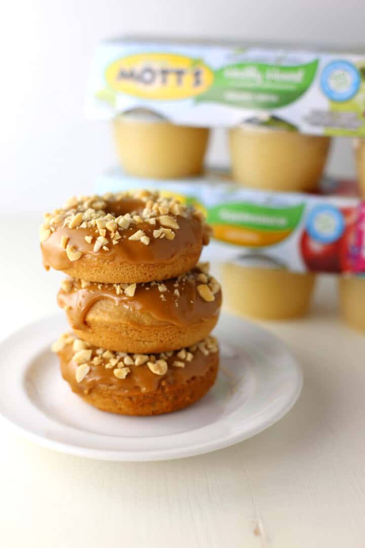 Homemade Caramel Apple Donuts - Mom Loves Baking