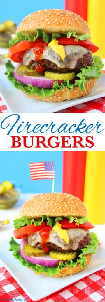 Firecracker Burgers - Mom Loves Baking