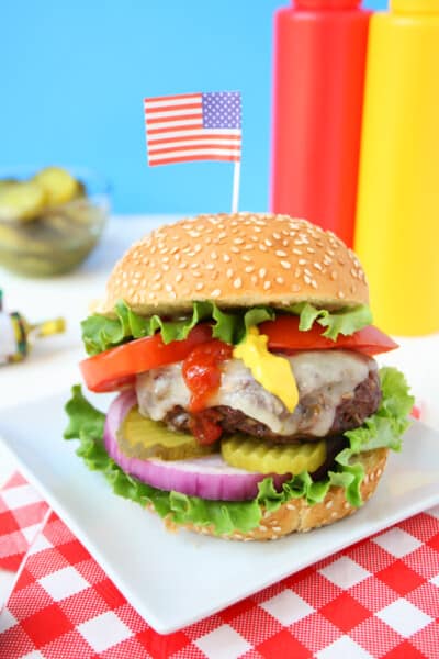 Firecracker Burgers - Mom Loves Baking