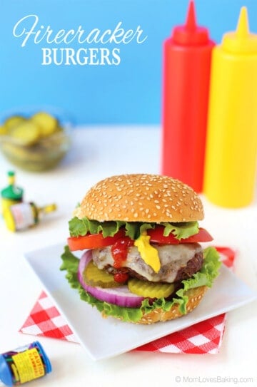 Firecracker Burgers - Mom Loves Baking
