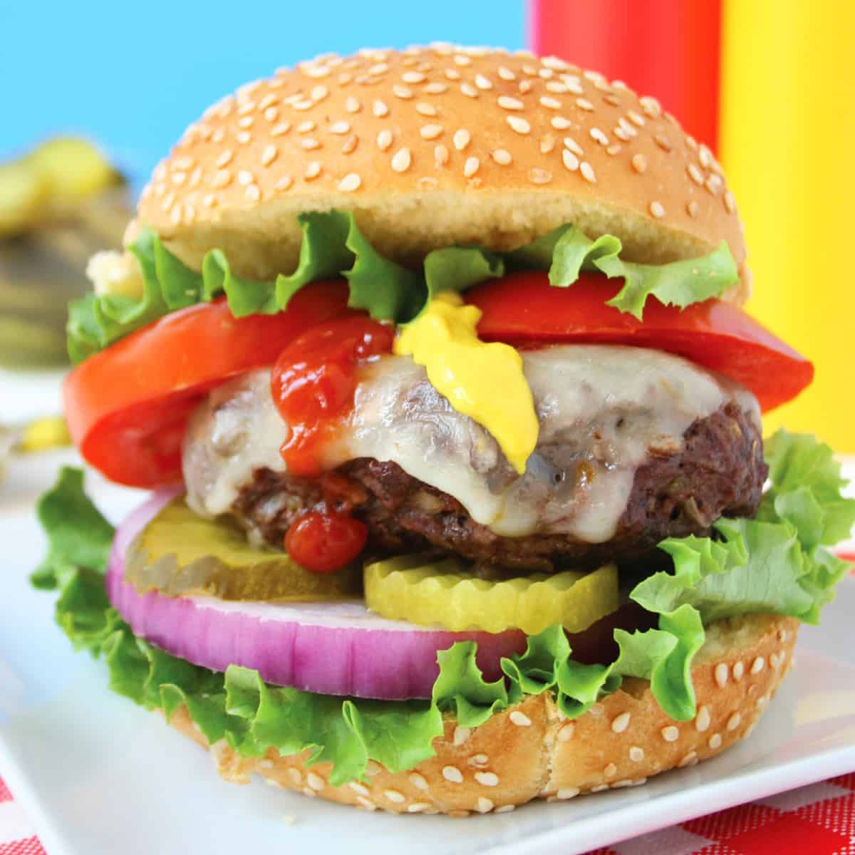 Firecracker Burgers - Mom Loves Baking