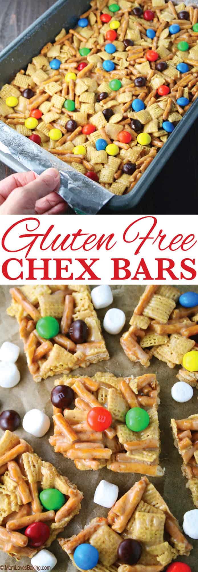 Gluten Free Chex Bars - Mom Loves Baking