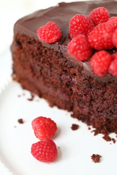 The Best Chocolate Raspberry Layer Cake - Mom Loves Baking