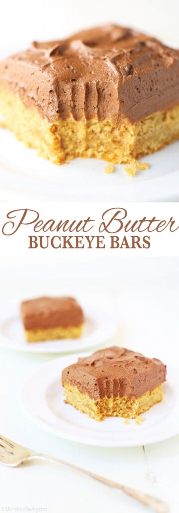 Peanut Butter Buckeye Bars - Mom Loves Baking