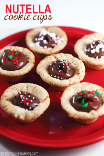 Nutella Cookie Cups {VIDEO} - Mom Loves Baking