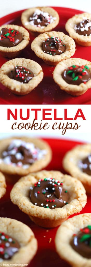 Nutella Cookie Cups {VIDEO} - Mom Loves Baking
