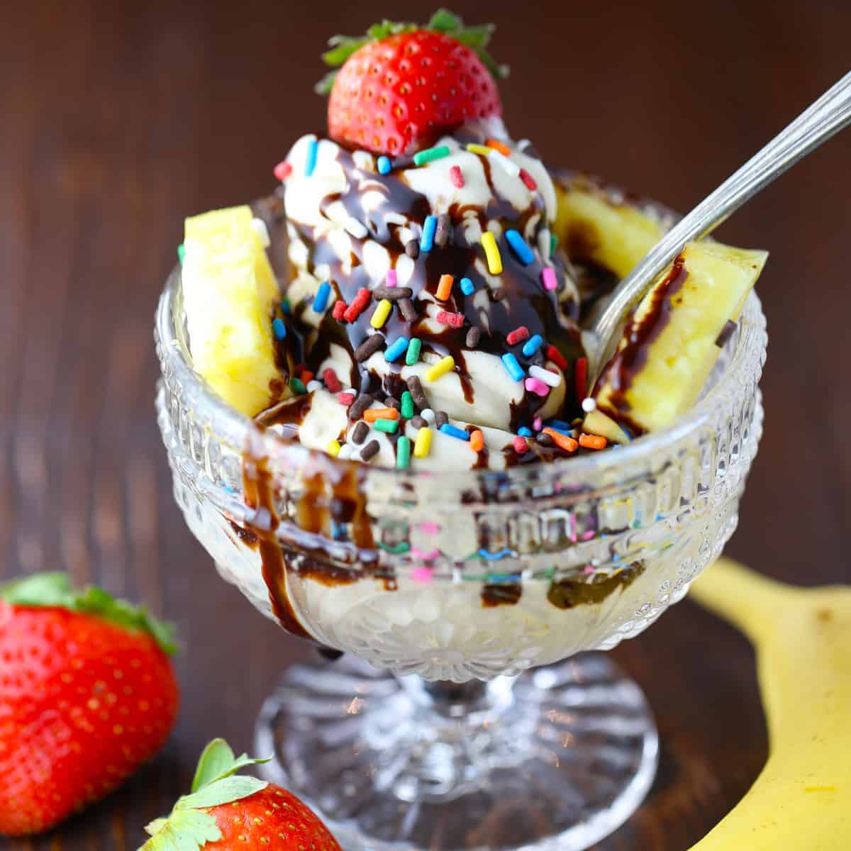 Banana Split Sundae