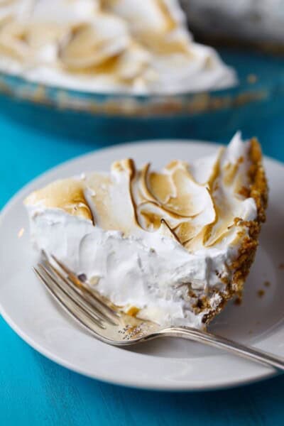 Baked Alaska Ice Cream Pie - Mom Loves Baking