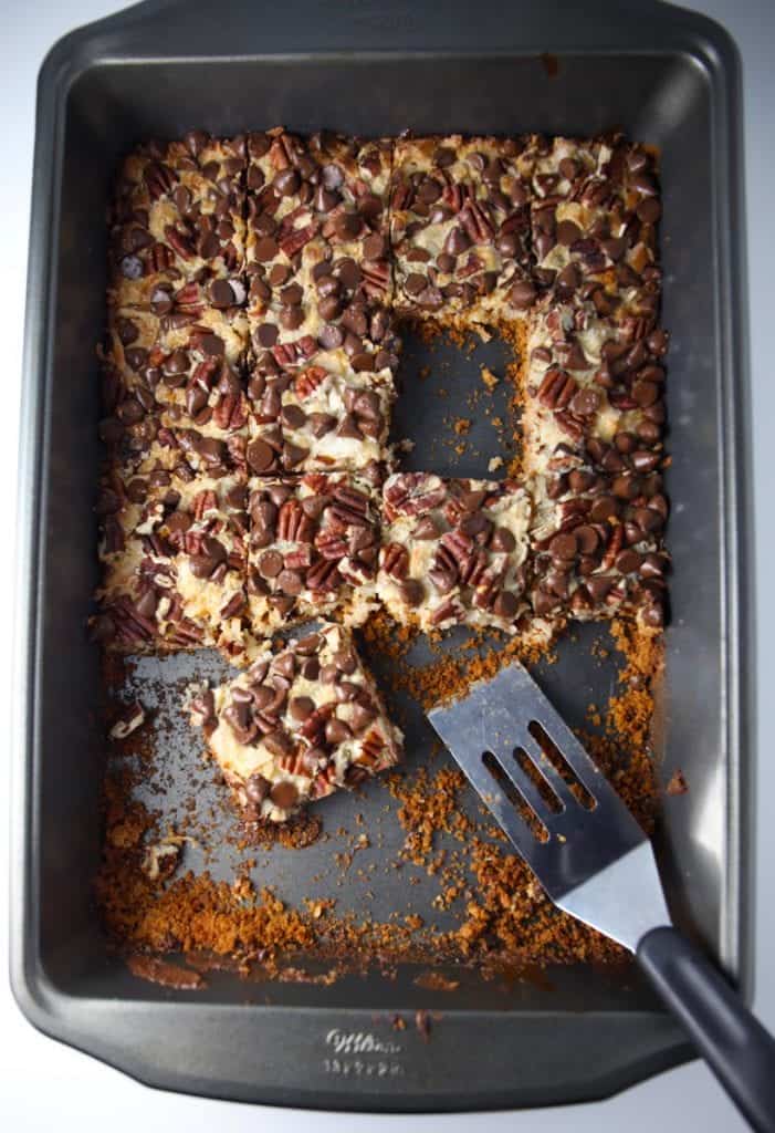 Seven Layer Magic Cookie Bars - Mom Loves Baking