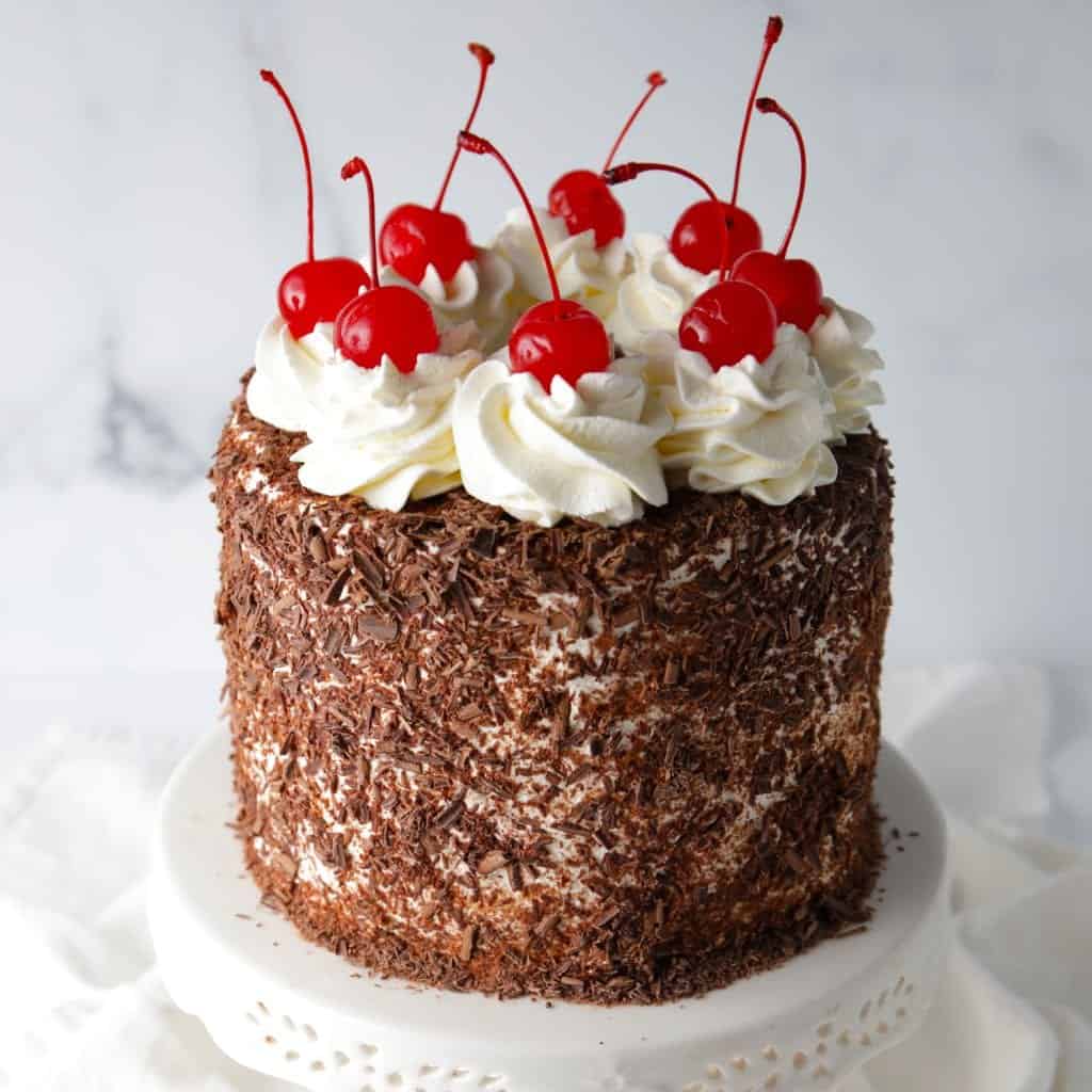 Cake Roll with Cherry Design - Mom Loves Baking