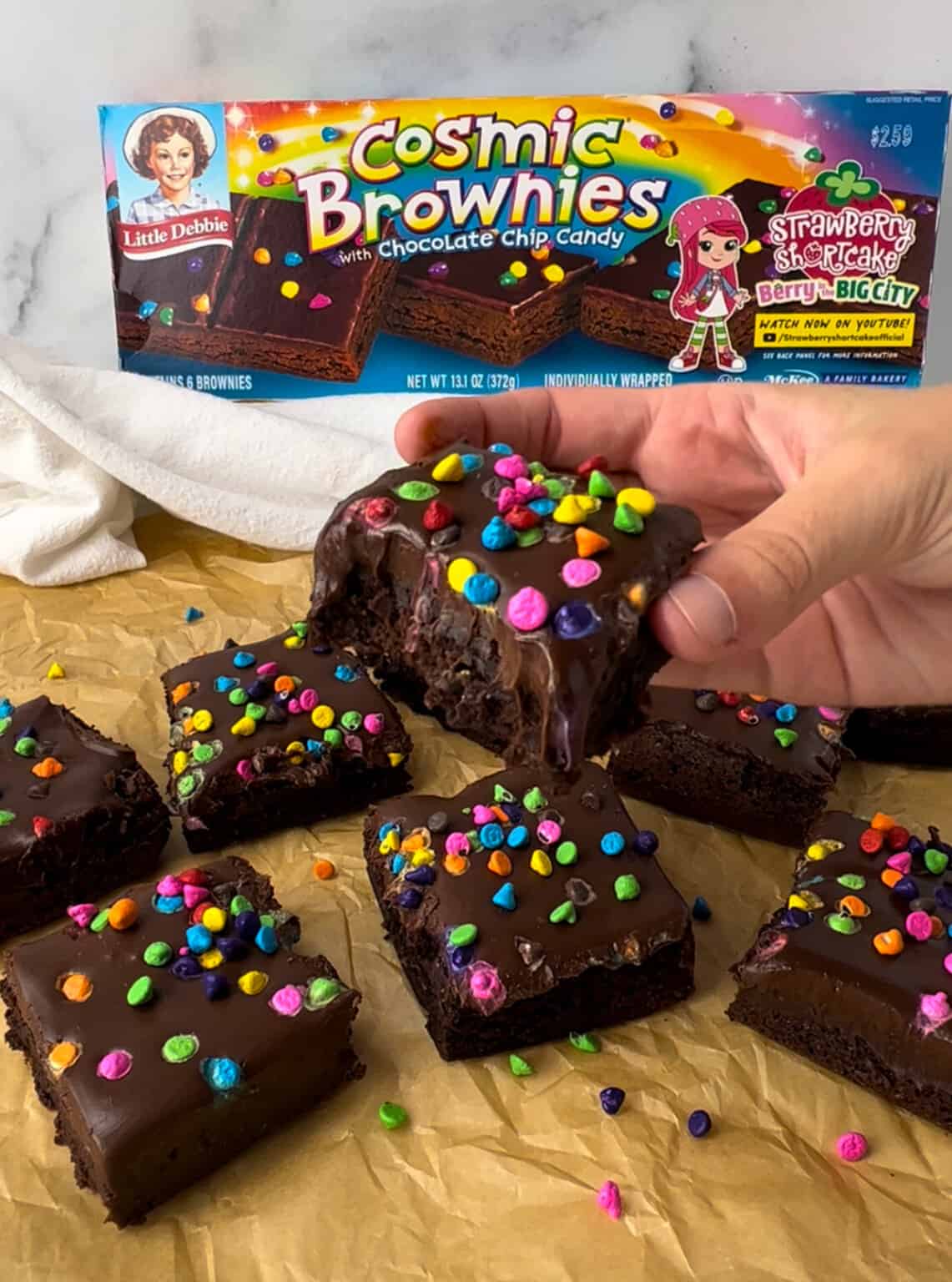 Copycat Cosmic Brownies - Mom Loves Baking