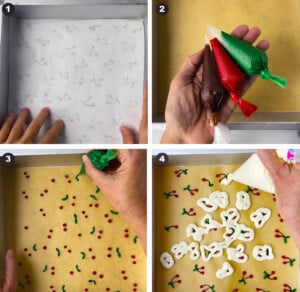 Cake Roll with Cherry Design - Mom Loves Baking