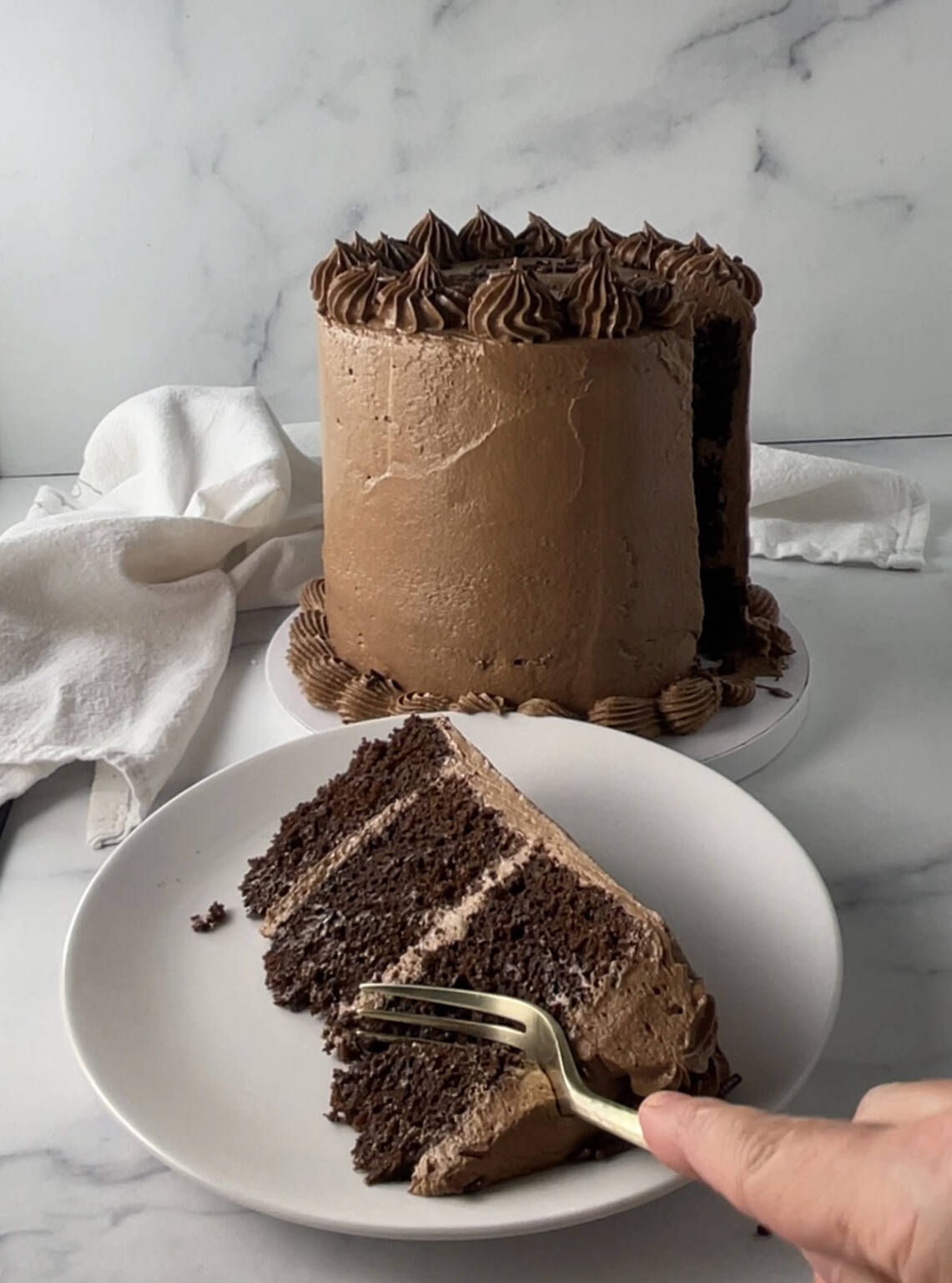 Doctored Chocolate Cake Mix Recipe with Sour Cream - Mom Loves Baking