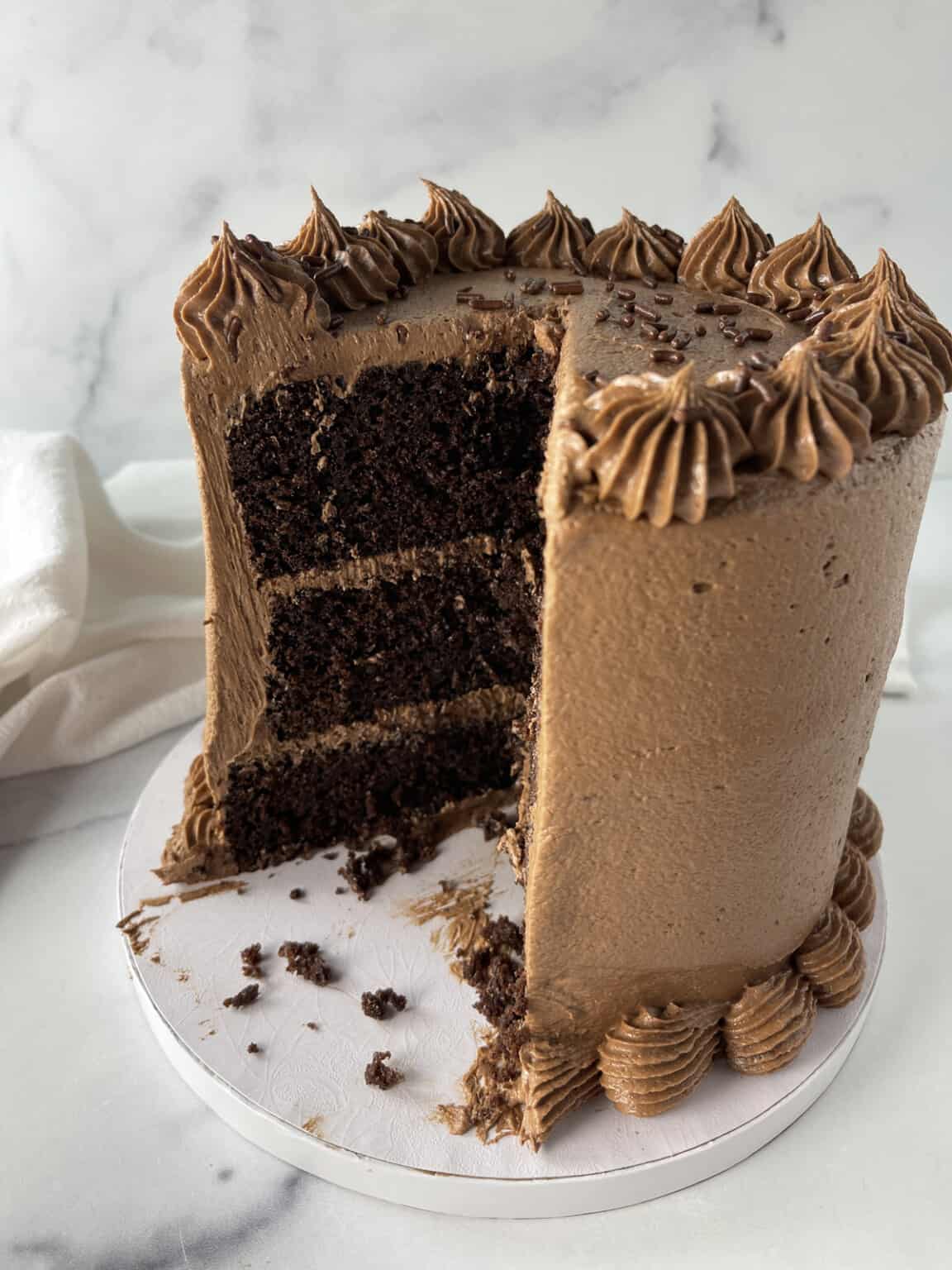 Doctored Chocolate Cake Mix Recipe with Sour Cream - Mom Loves Baking