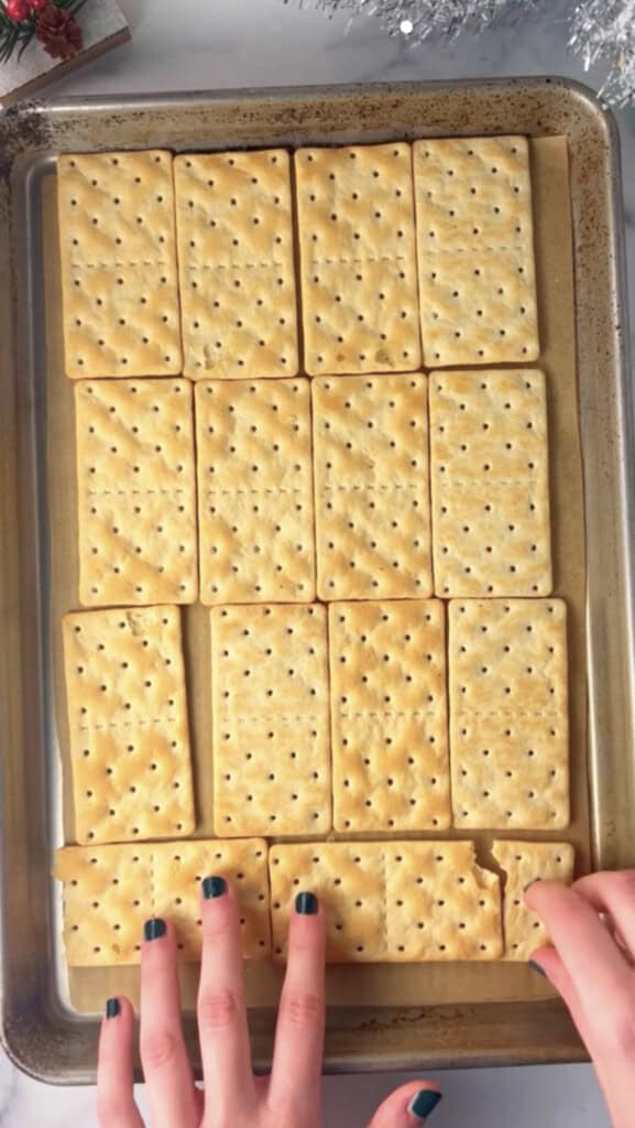 Easy Cracker Toffee Cookie Recipe (Christmas Crack) - Mom Loves Baking