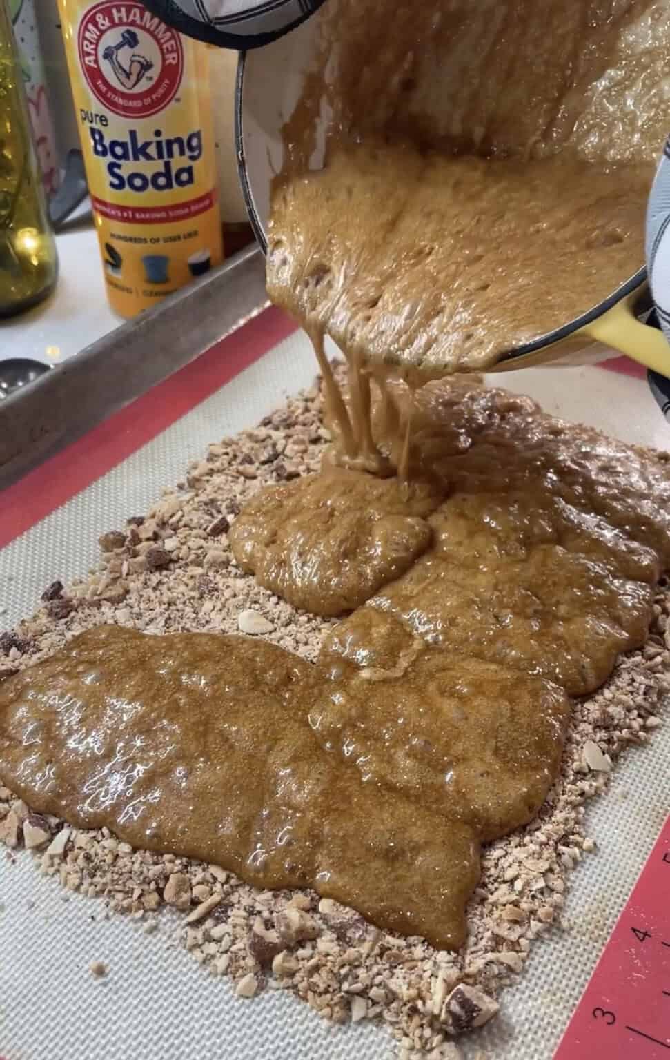 How to Make Perfect English Toffee with Nuts - Mom Loves Baking