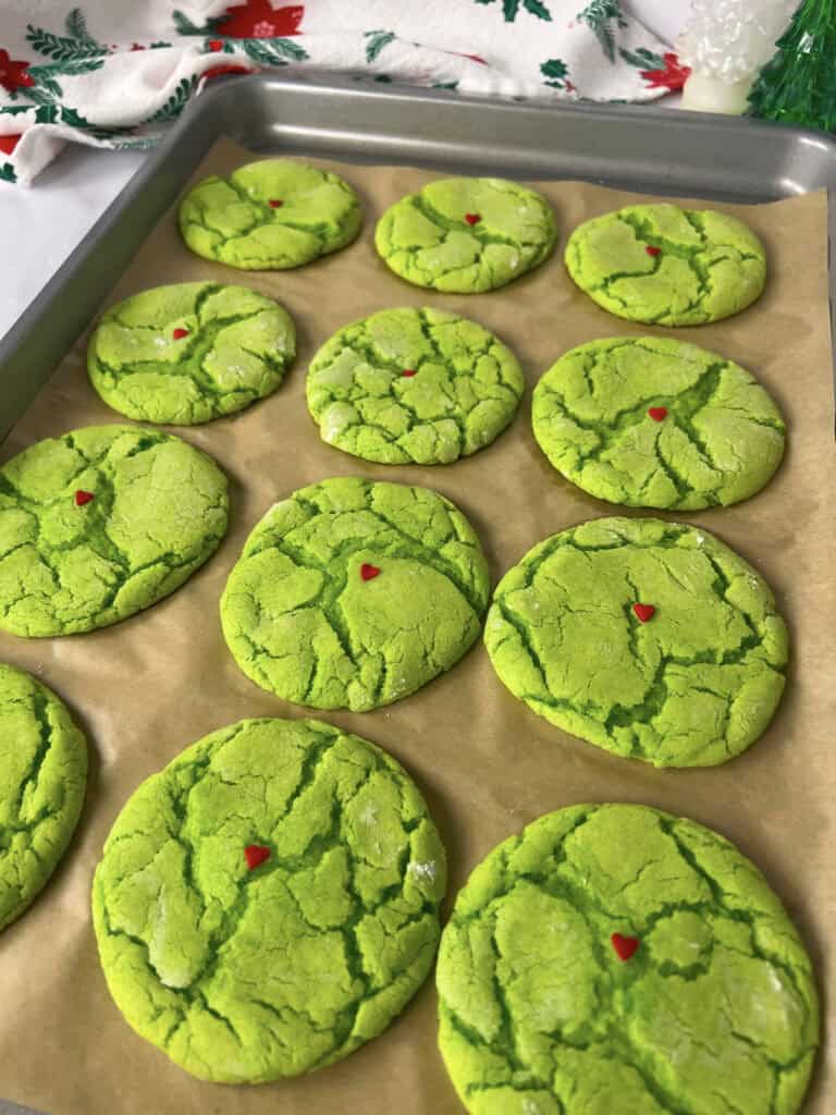 The Grinch Stole Christmas Cake Mix Cookies Recipe - Mom Loves Baking