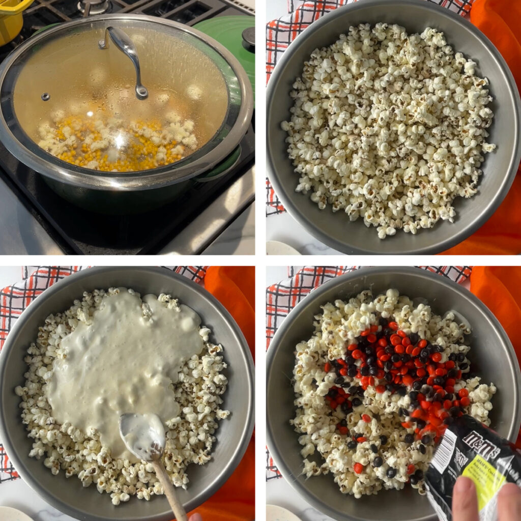 Halloween Popcorn Cake - Mom Loves Baking